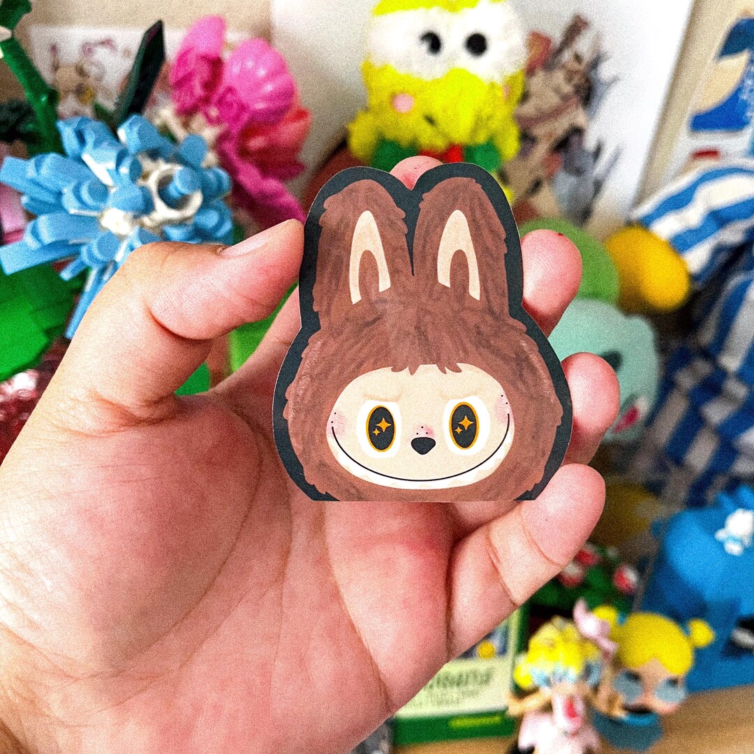 The Monsters Labubu Inspired Peeker Sticker Waterproof Vinyl - Etsy
