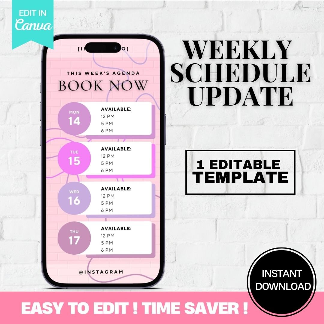 Editable Book Now Flyer, DIY Appointments Available Template, Premade ...