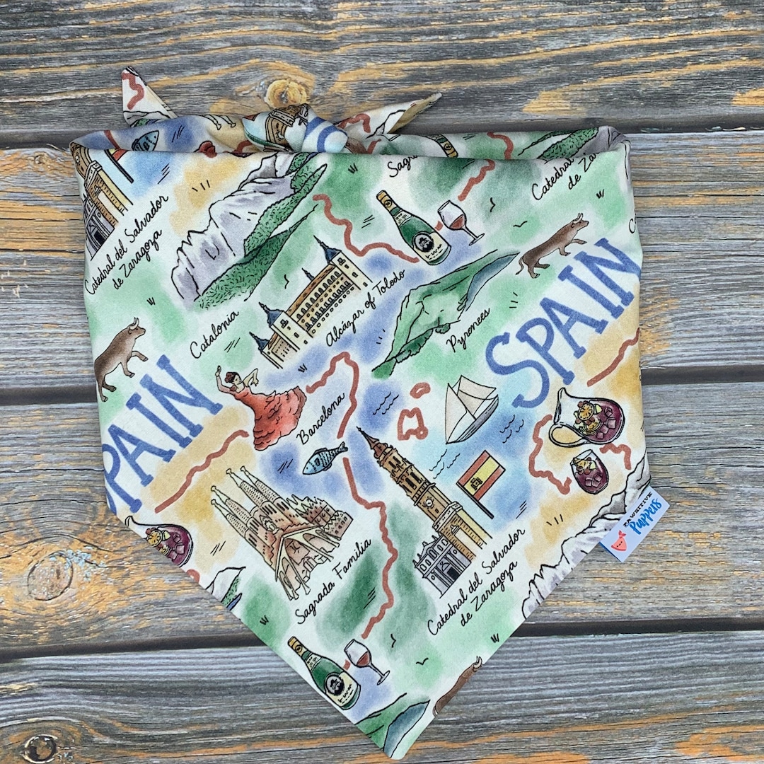 Spain Pet Bandana - Etsy