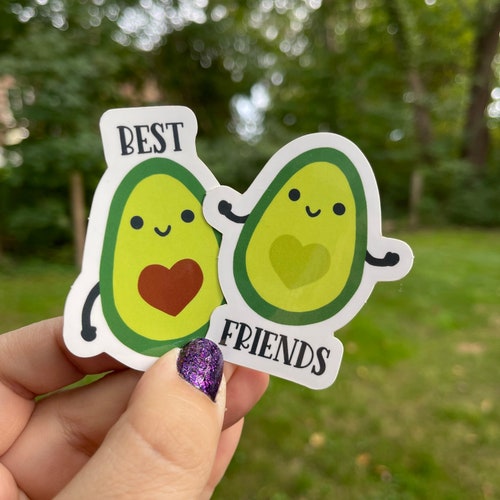 Best Friend Vinyl Die Cut Sticker // BFF Sticker // Bestie - Etsy
