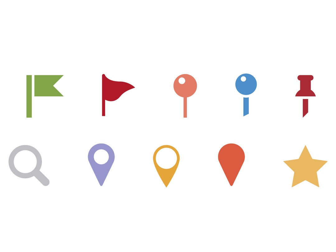 Symbols/decorative/push Pin Graphics/silhouette/cricut/cut File/file in ...
