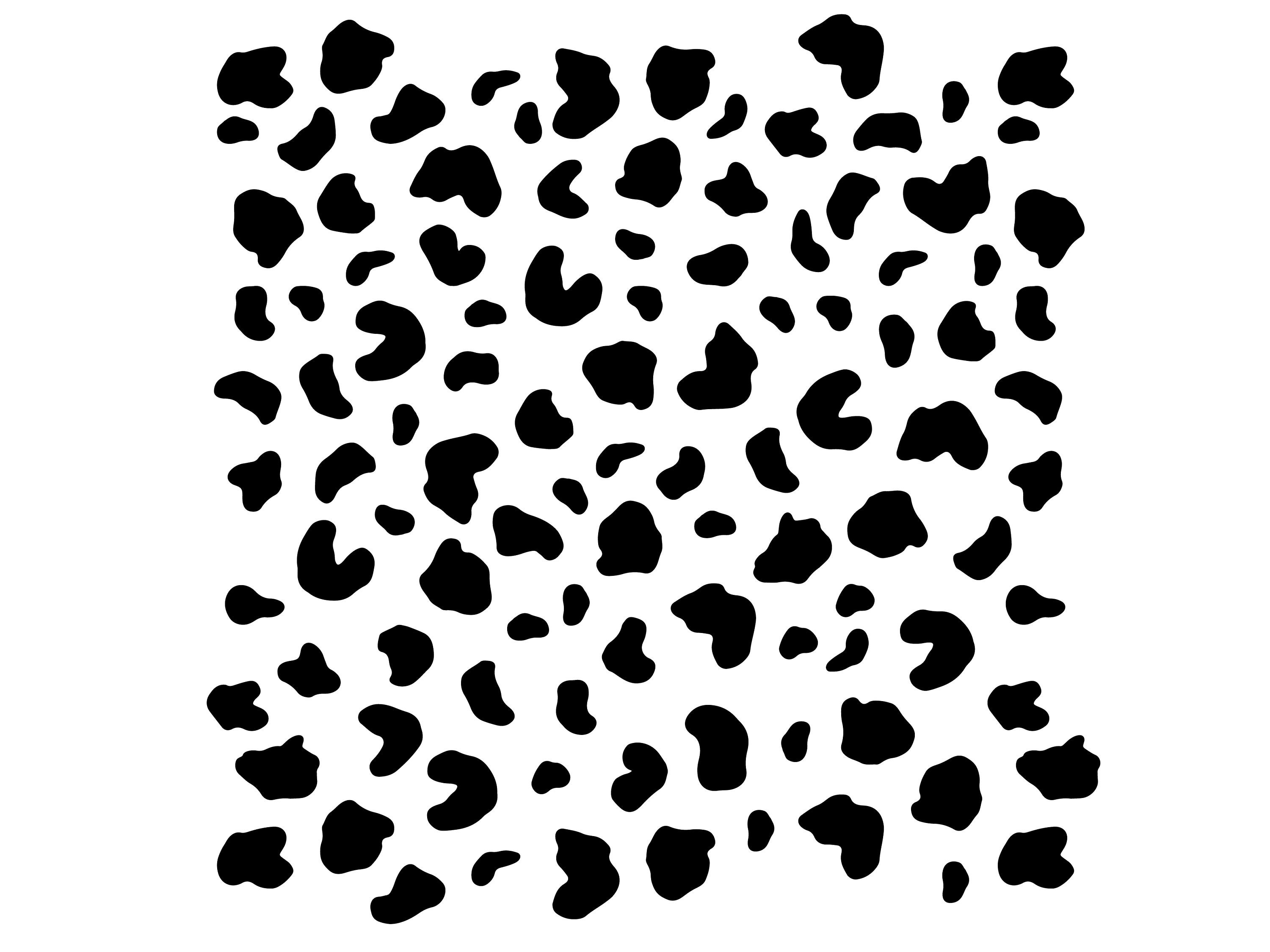 Leopard Print Clipart Black And White