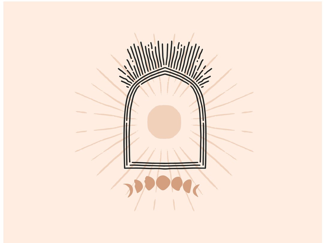 Moon Cycle Linework/tattoo Design//vector/illustrator/cut File/file in ...