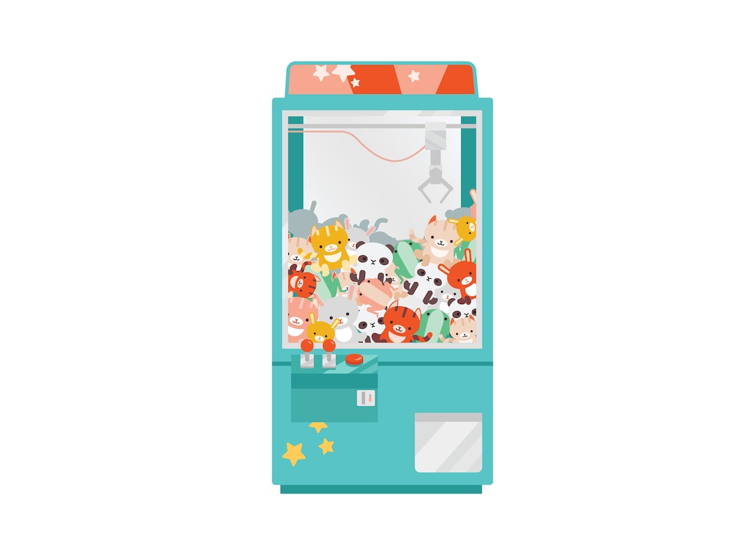 Cute Claw Machine Download/retro Gaming/cricut File/svg Download Cut ...