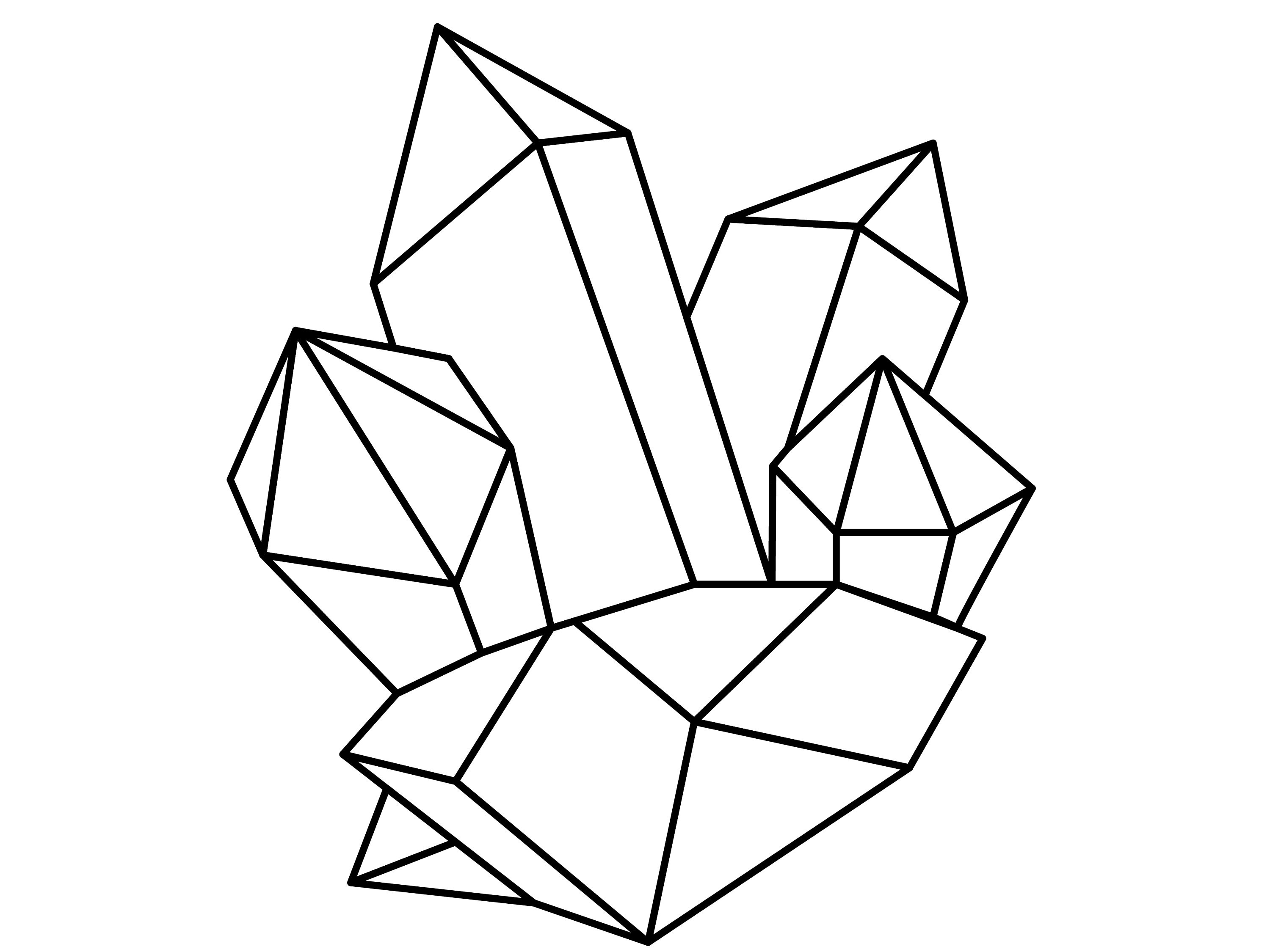 Geometric Crystal Drawing