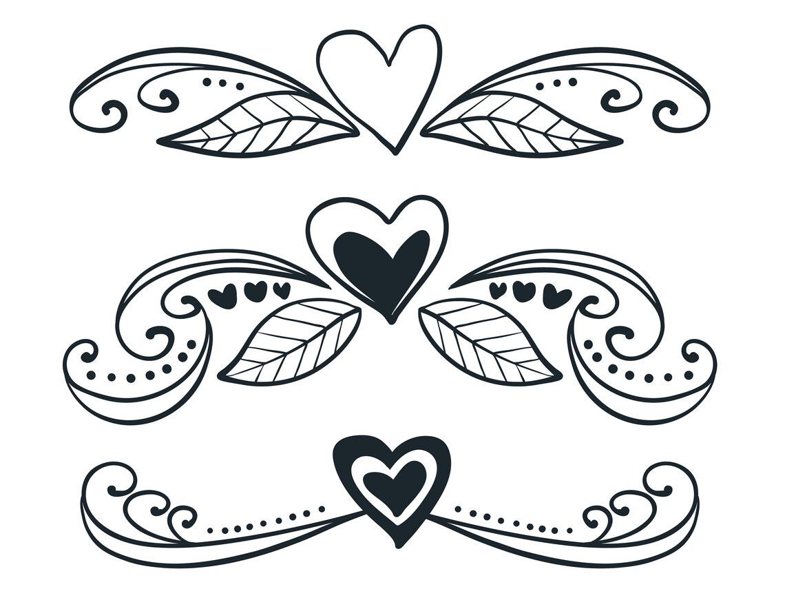 Pack of 3 Embellishments/eps/png/svg File/cricut/cut - Etsy