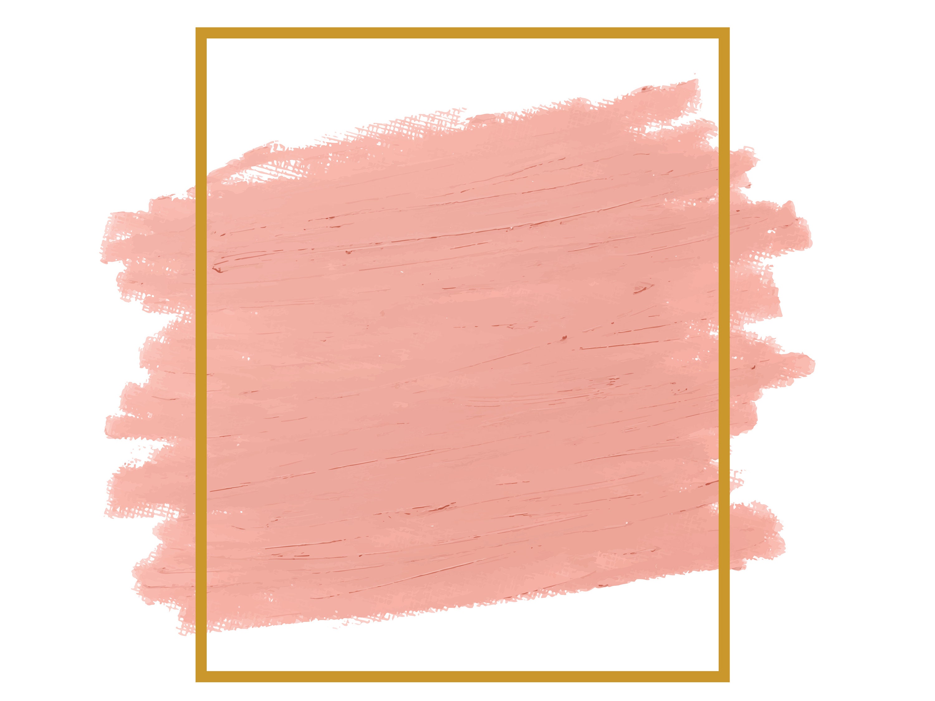Pink and Gold Frame Paint Brush Stroke/vector/logo/print/cut | Etsy