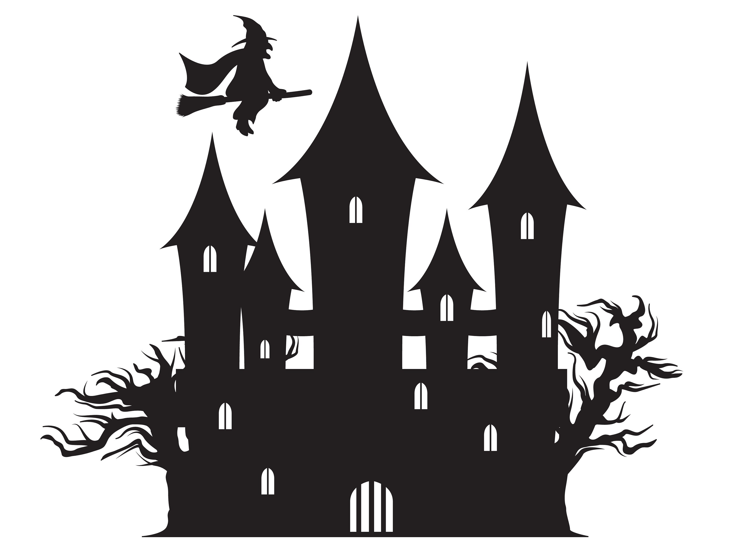 Creepy Castle/Witch/EPS/Digital Download/Cut File/Halloween | Etsy