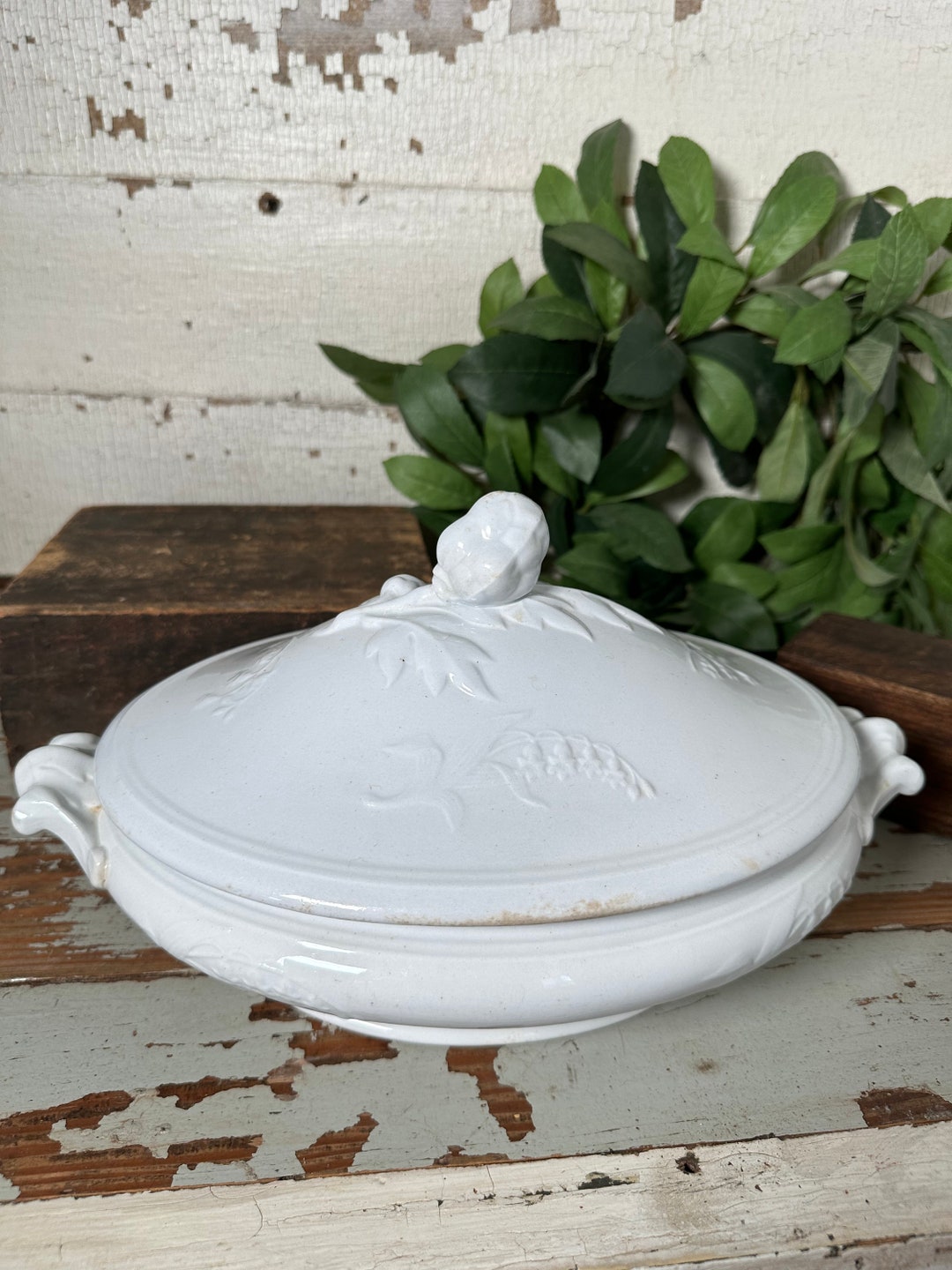 Antique Wedgewood & Co. Ironstone Covered Casserole Dish/farmhouse - Etsy
