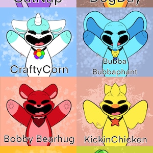 Poppy Playtime smiling Critters Pins - Etsy Canada