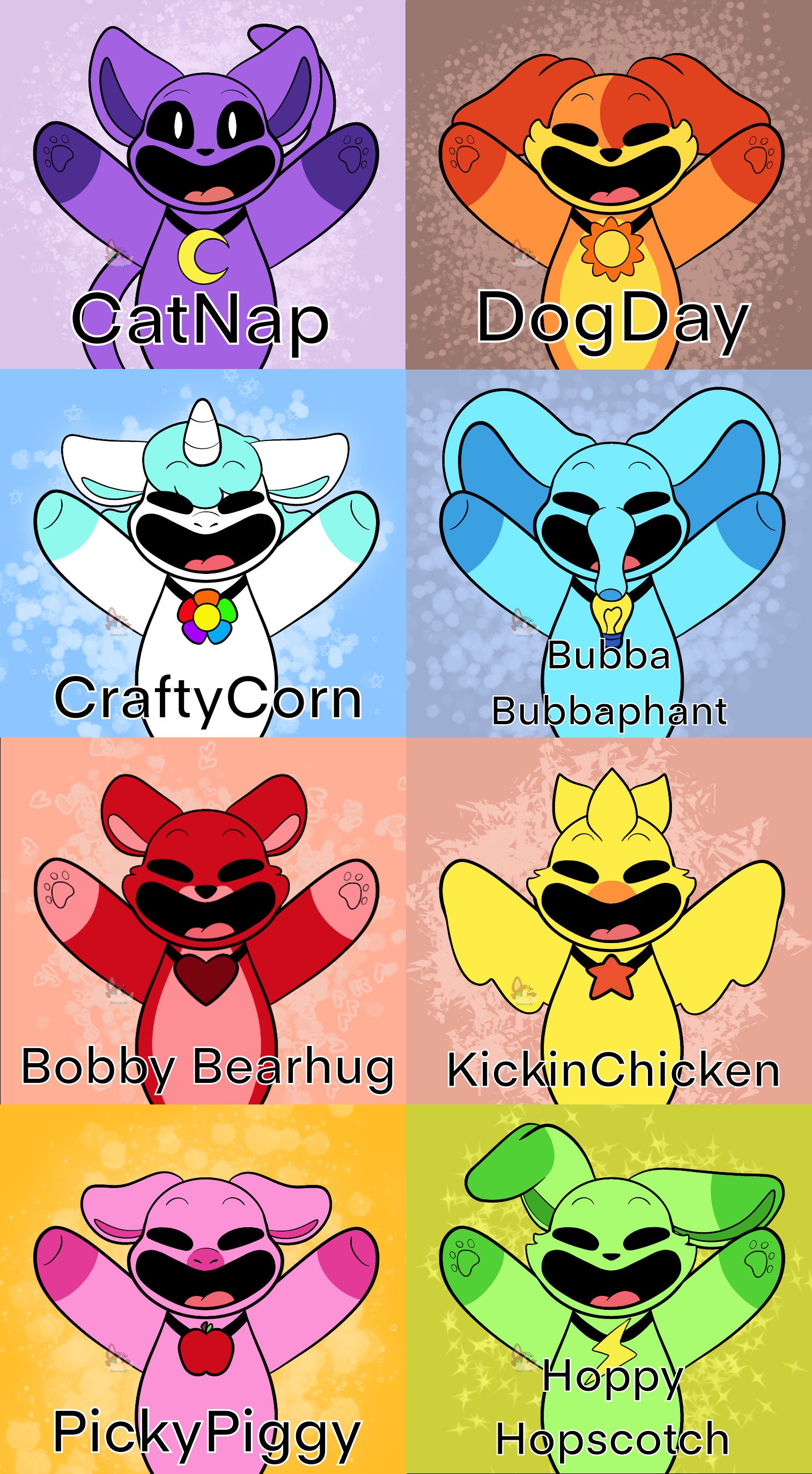 Poppy Playtime smiling Critters Pins - Etsy