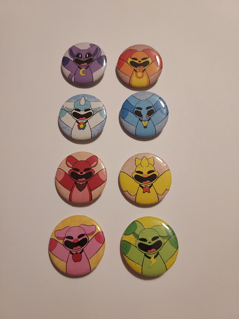 Poppy Playtime smiling Critters Pins - Etsy Canada