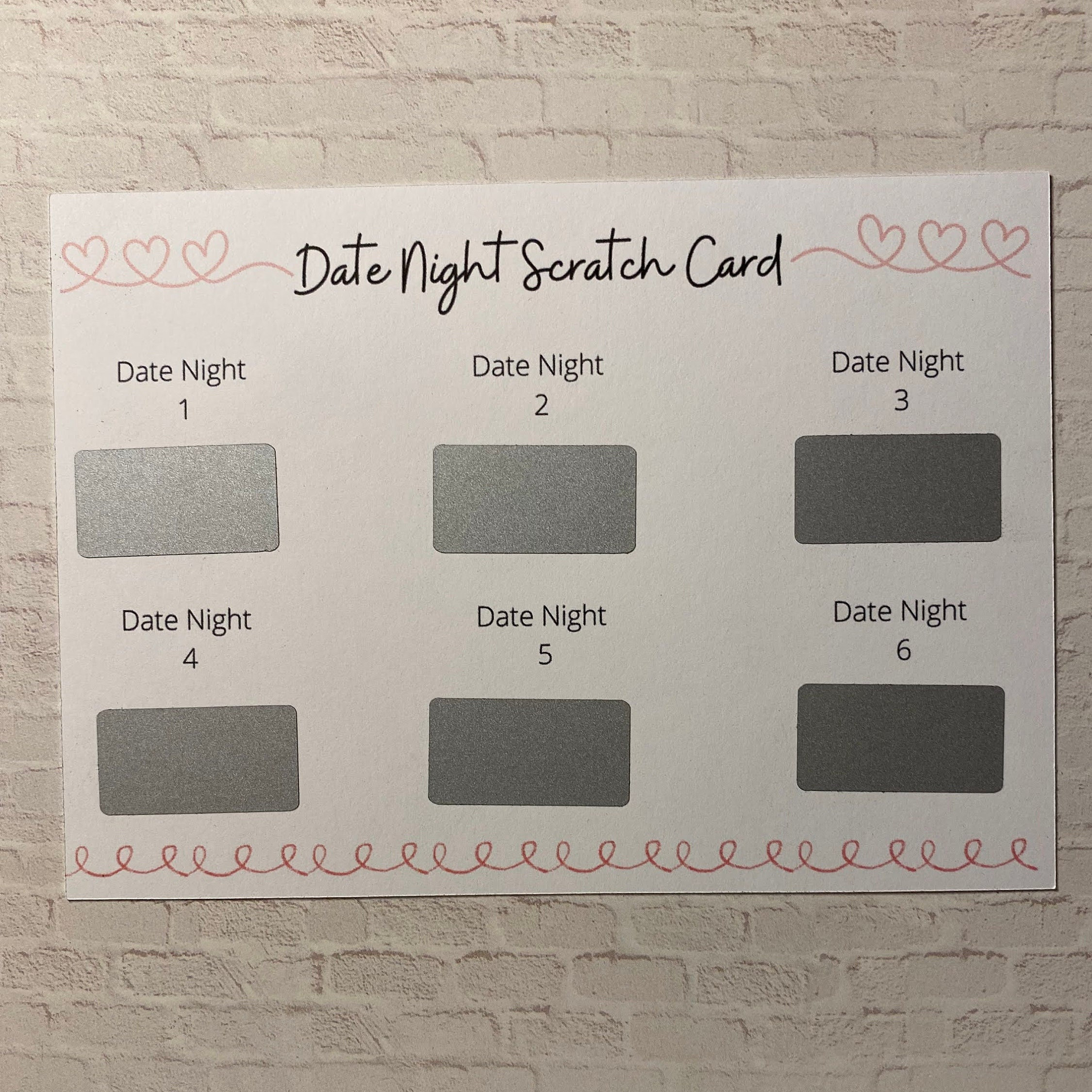 Scratch off Cards Date Nightscratch Cards Ideas for Couples - Etsy