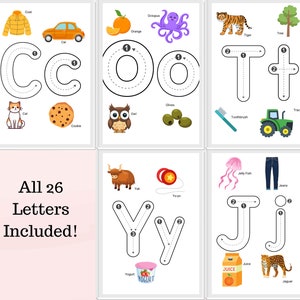 Alphabet Adventure 26 Page Letter Trace and Learn Workbook Perfect for ...