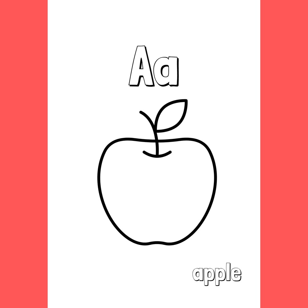 ABC Coloring Adventure A 26-page Alphabet Coloring Book for Creative ...