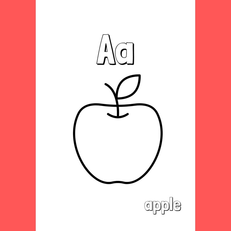 ABC Coloring Adventure A 26-page Alphabet Coloring Book for Creative ...