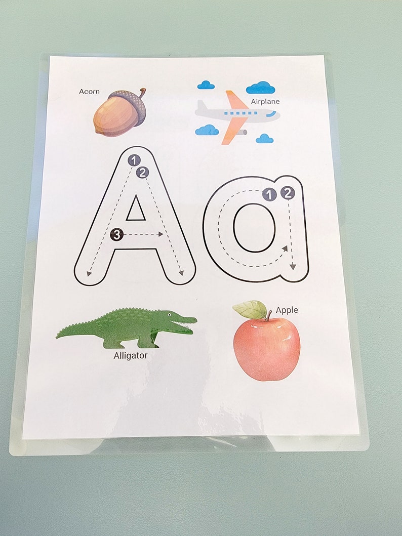 Alphabet Adventure 26 Page Letter Trace and Learn Workbook Perfect for ...