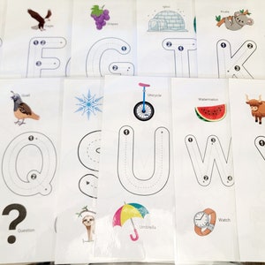 Alphabet Adventure 26 Page Letter Trace and Learn Workbook Perfect for ...