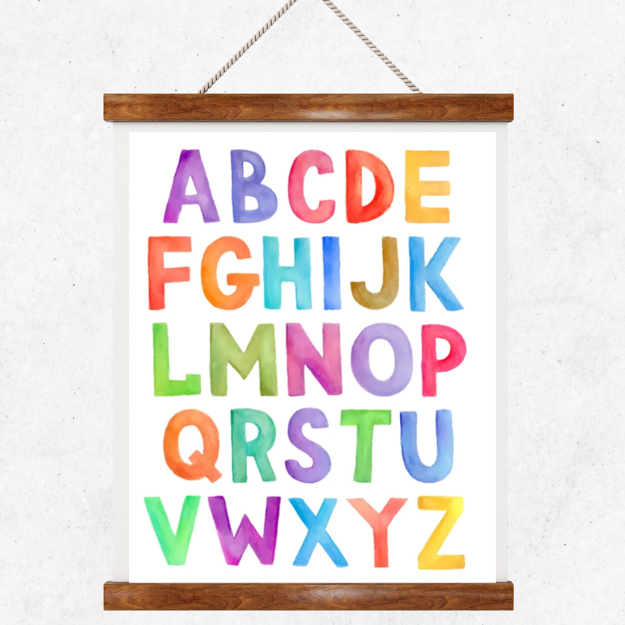 Dry Wall Alphabet Poster