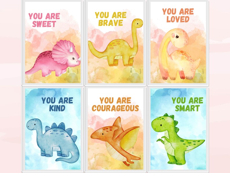 Roar Into Confidence With Dinosaur Affirmation Printables Inspiring ...