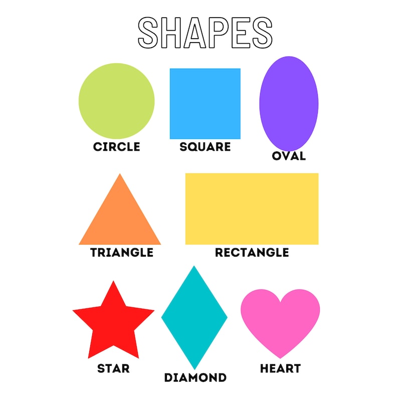 Shapes Printable, Shapes Learning, Learn Shapes, Teaching Shapes ...
