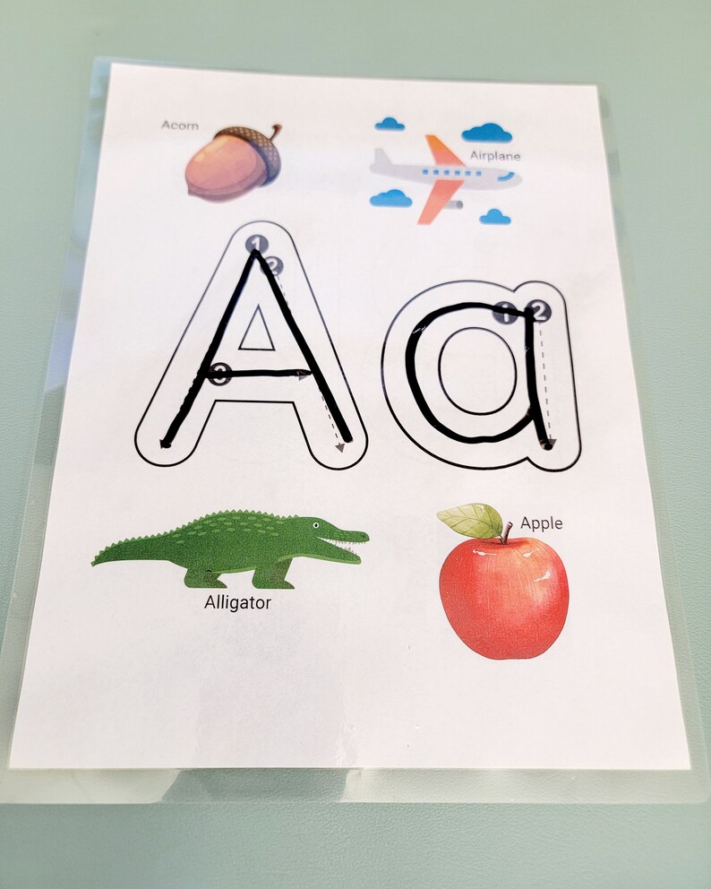 Alphabet Adventure 26 Page Letter Trace and Learn Workbook Perfect for ...
