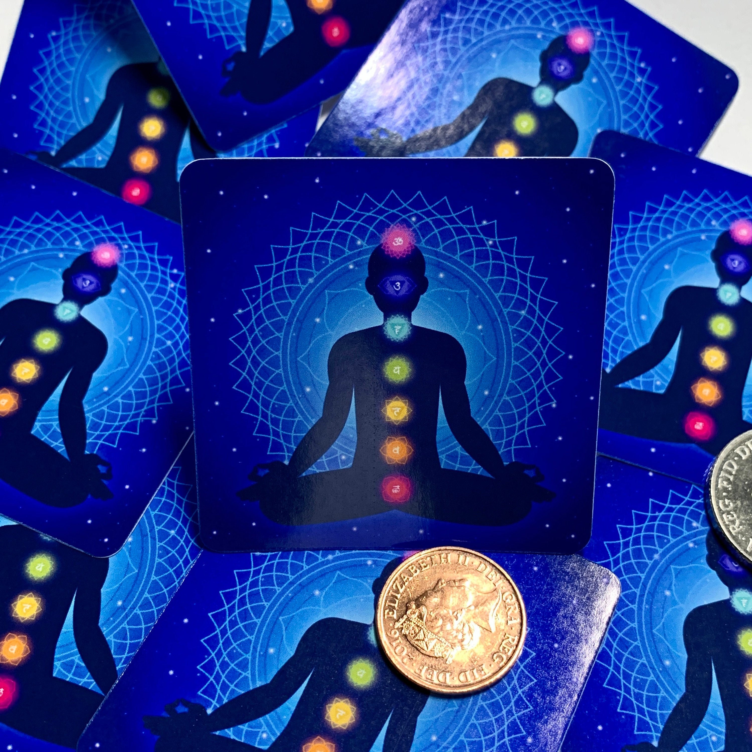 Seven Chakra Symbols and Healing Magnet, Meditation, Yoga, Reiki and ...