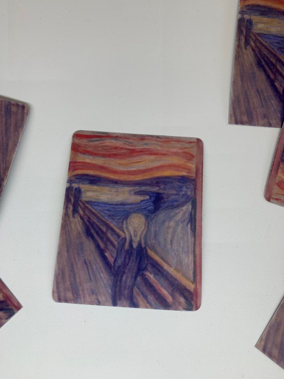 Edvard Munch the Scream Old Art Painting Magnet or Sticker | Etsy
