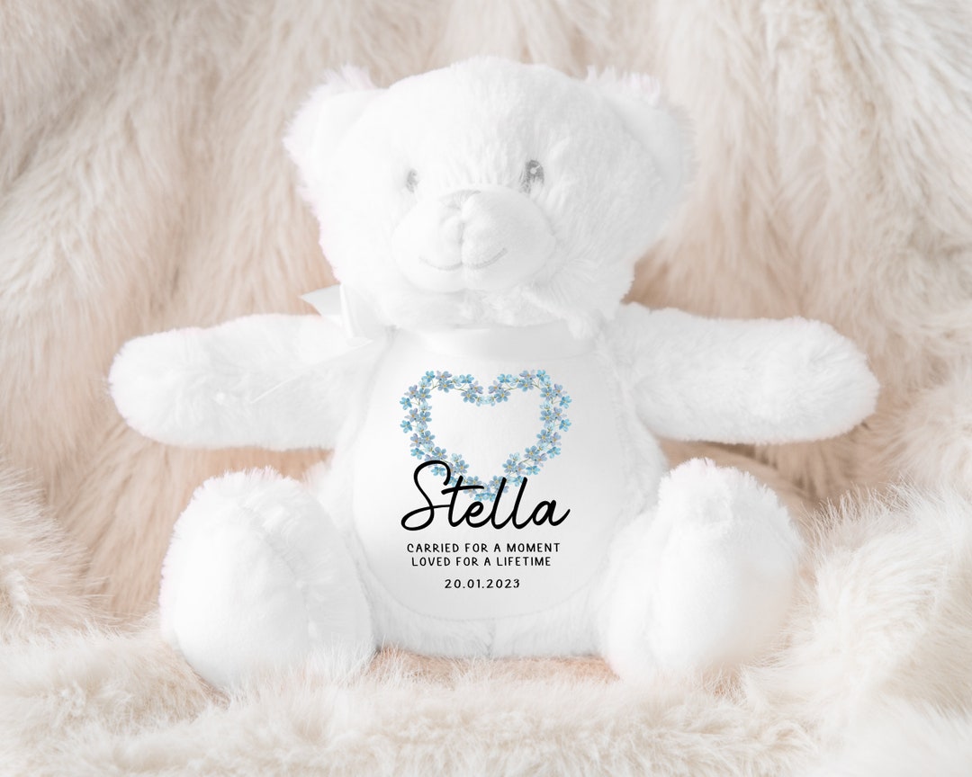 Carried for a Moment Personalised Teddy | Baby Loss | Sympathy Gift ...