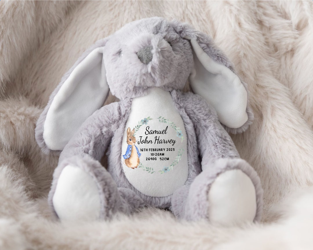 Personalised Teddy With Birth Details | New Baby Gift | Birth ...