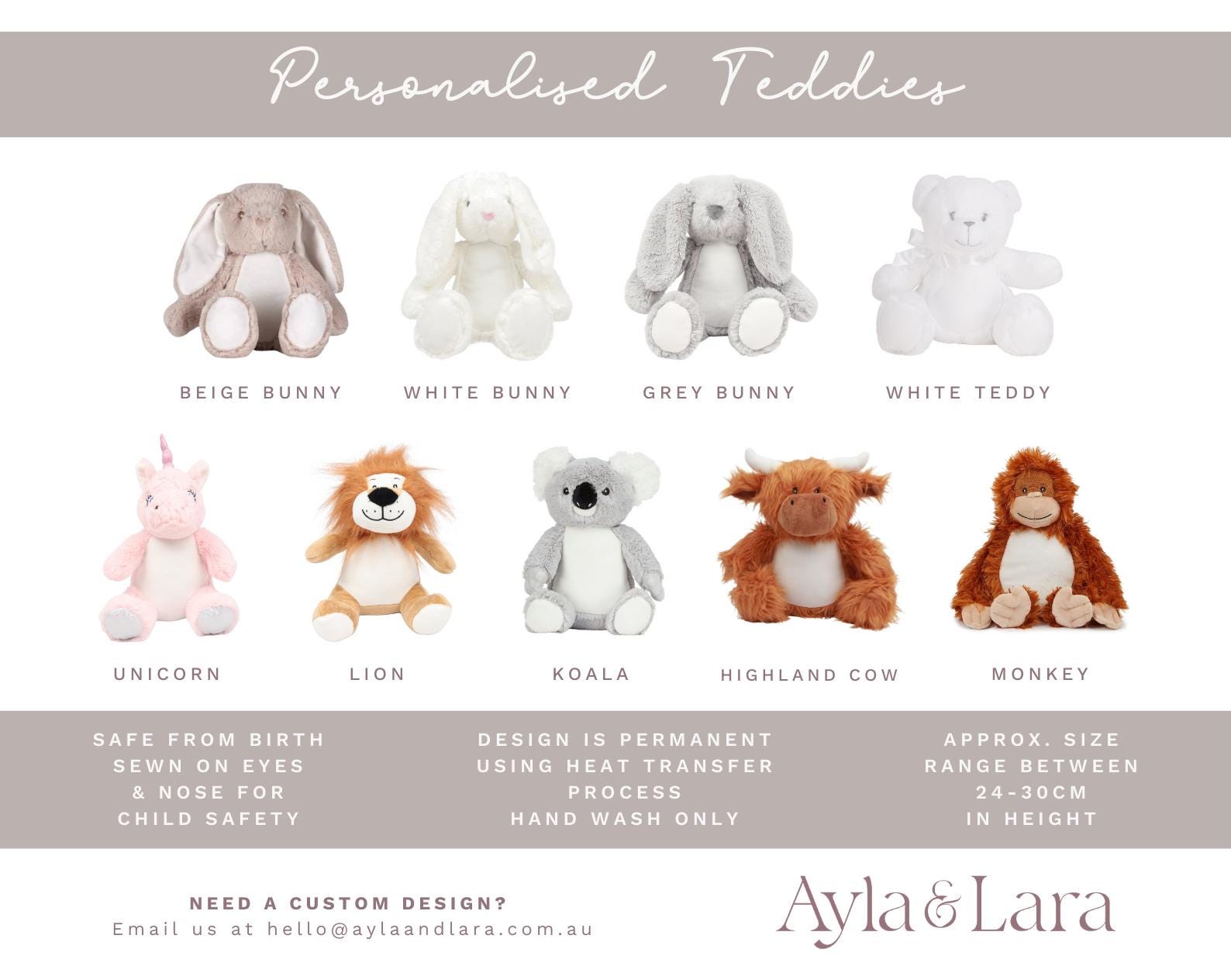 Personalised Teddy With Birth Details | New Baby Gift | Birth ...