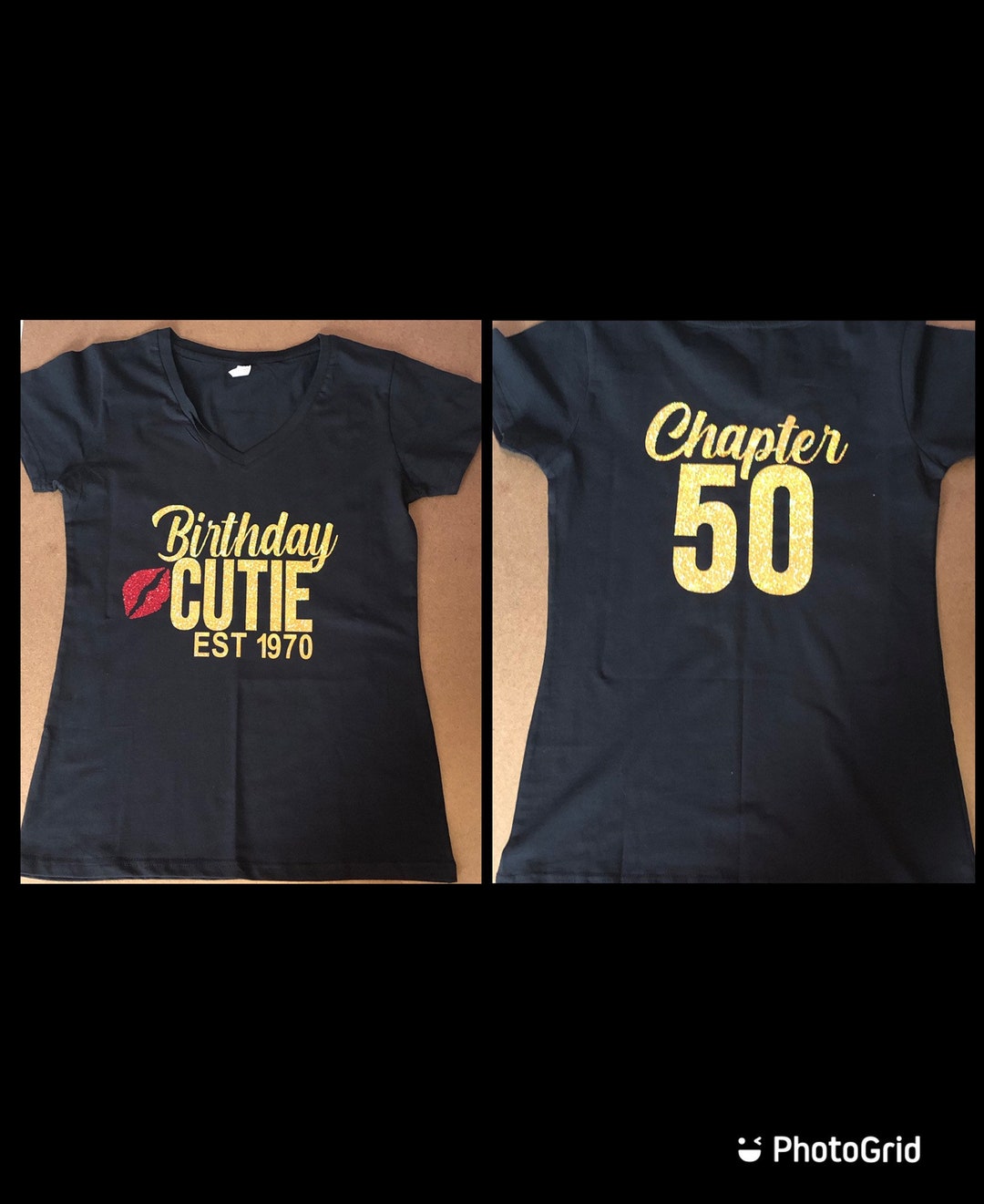 Custom-made Adult Birthday Shirts front & Back - Etsy