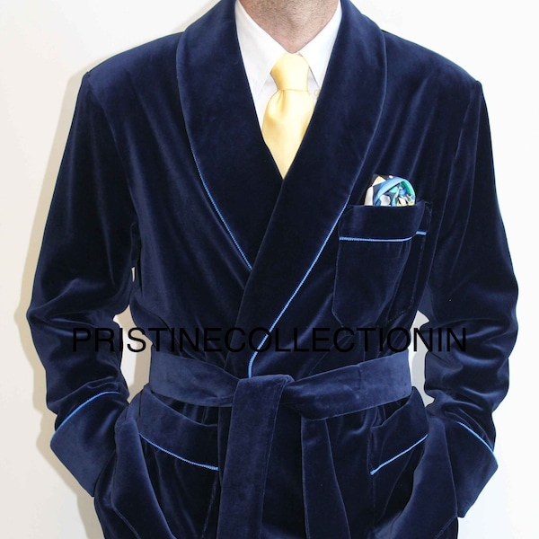 Velvet Smoking Robe - Etsy