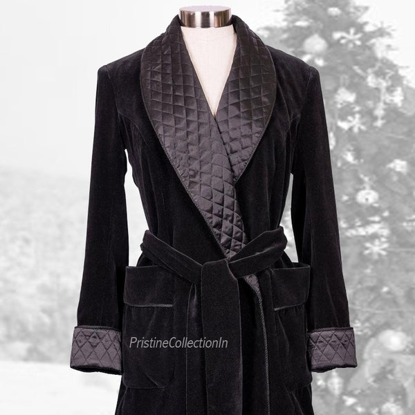 Velvet Smoking Robe - Etsy