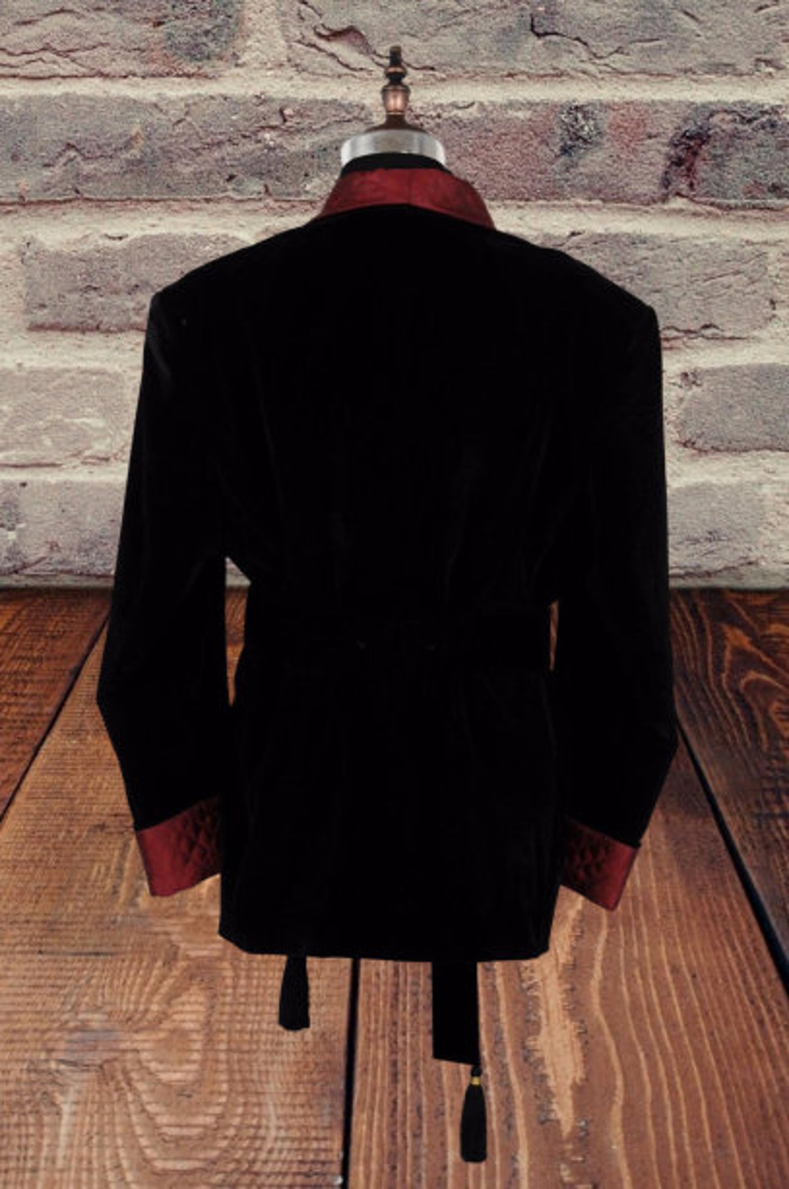 Mens Luxury Vintage Black Smoking Jackets 1990's Quilted - Etsy