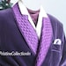 Mens Elegant Purple Smoking Jacket Host Christmas Party Wear Jacket ...