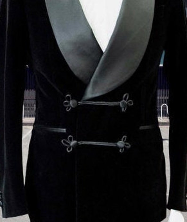 Smoking Jackets Men Black Velvet Smoking Jackets Vintage - Etsy