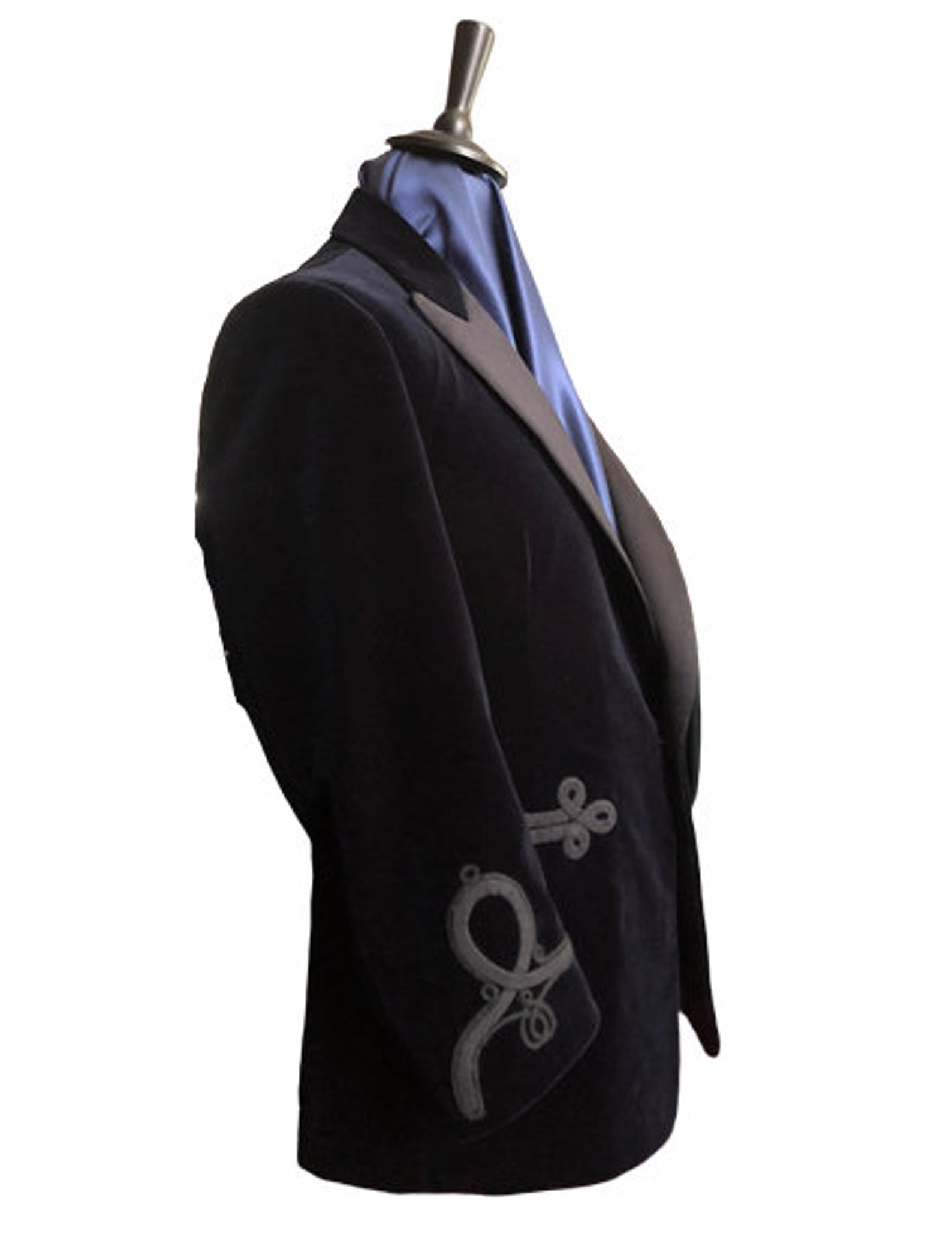 Mens Black Smoking Jacket Peak Lapel One Button Smoking Coat - Etsy