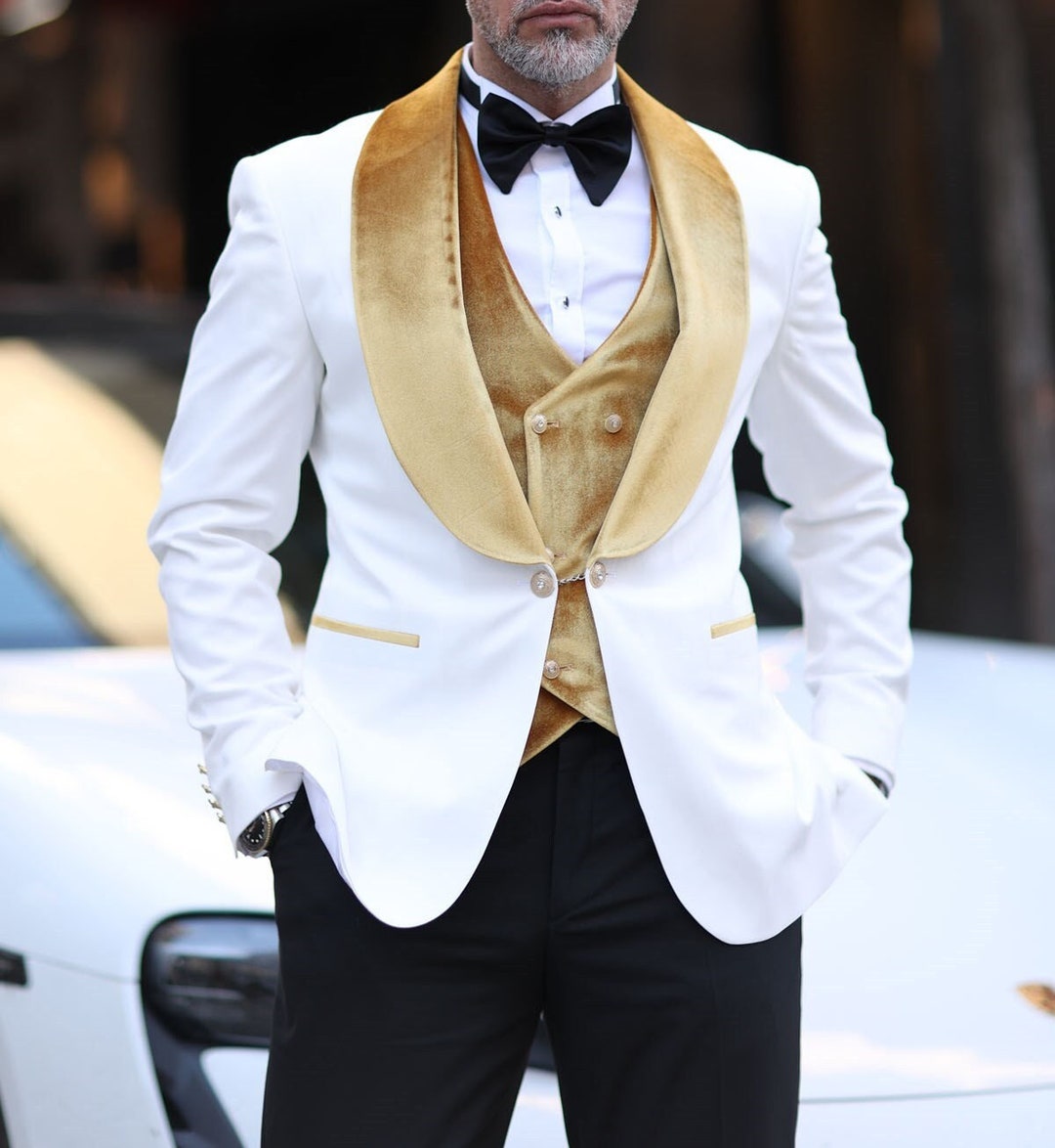 TUXEDO PARTY SUITS Men Stylish 3 Piece Suits Dinner Party Wear ...