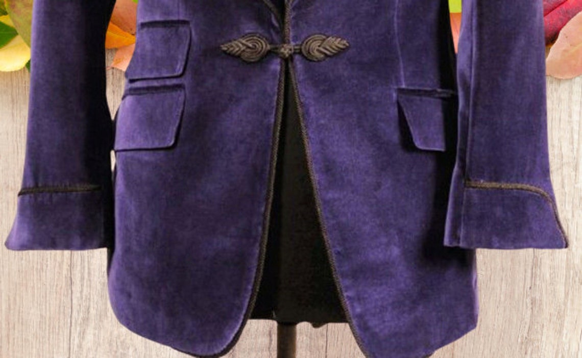 Purple Smoking Jackets Elegant New Stylish Smoking Coat One - Etsy