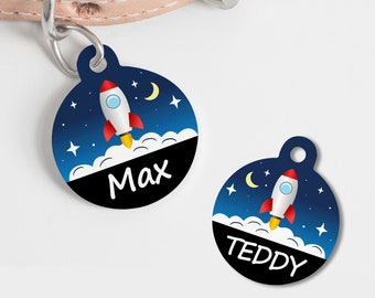 Rocket Name Tag - Etsy