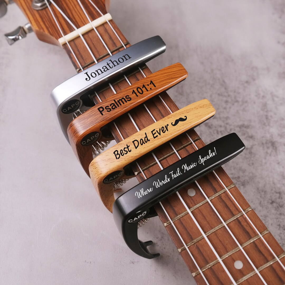 Personalized Guitar Capo, Custom Guitar Capo, Valentines Gift, Birthday ...
