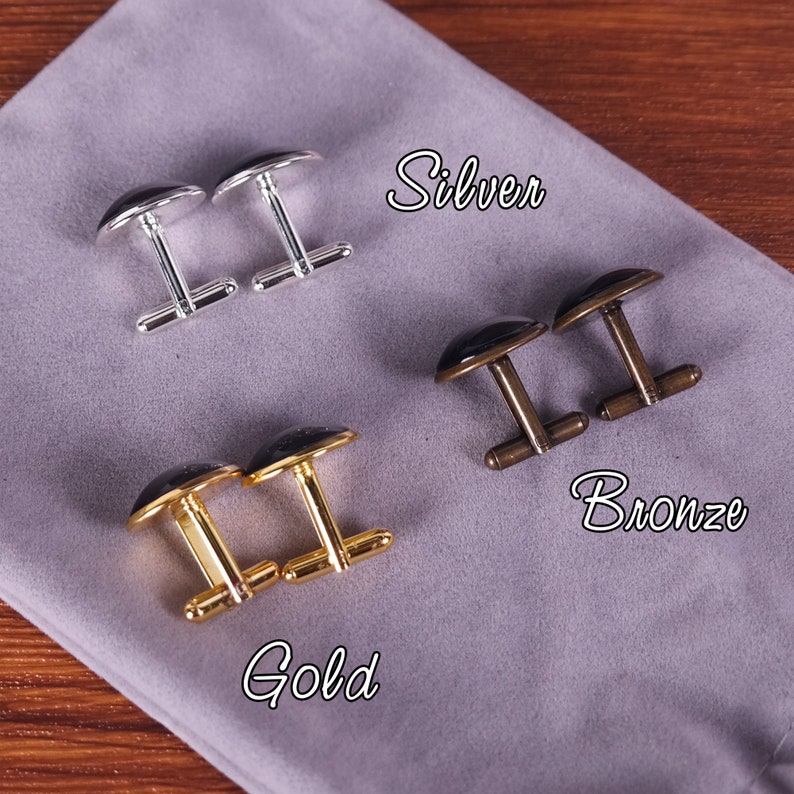 Father of the Groom Gift Cufflinks, Photo Custom Cufflinks, Groom Gift ...