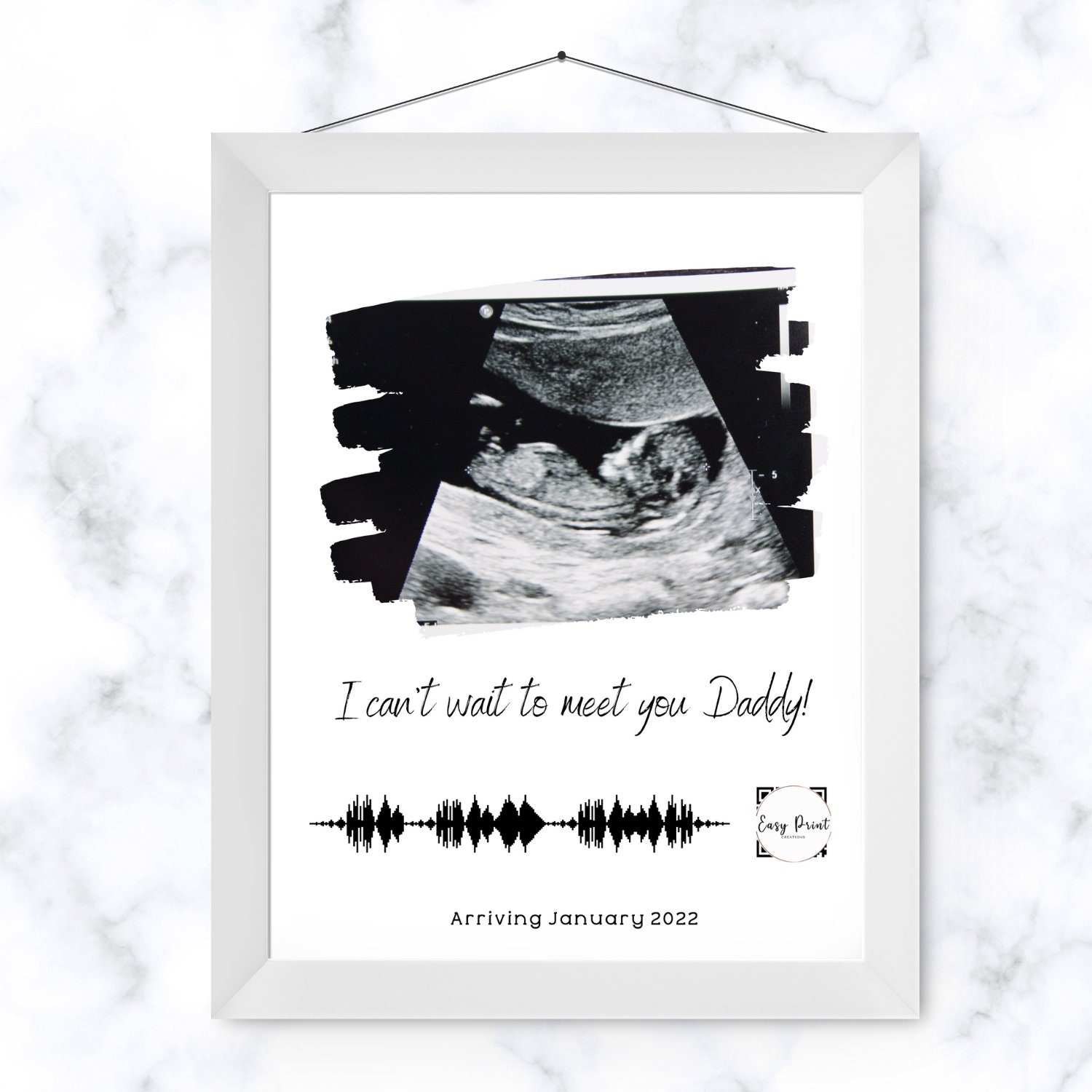 Custom Baby's First Heartbeat Printable-pregnancy - Etsy