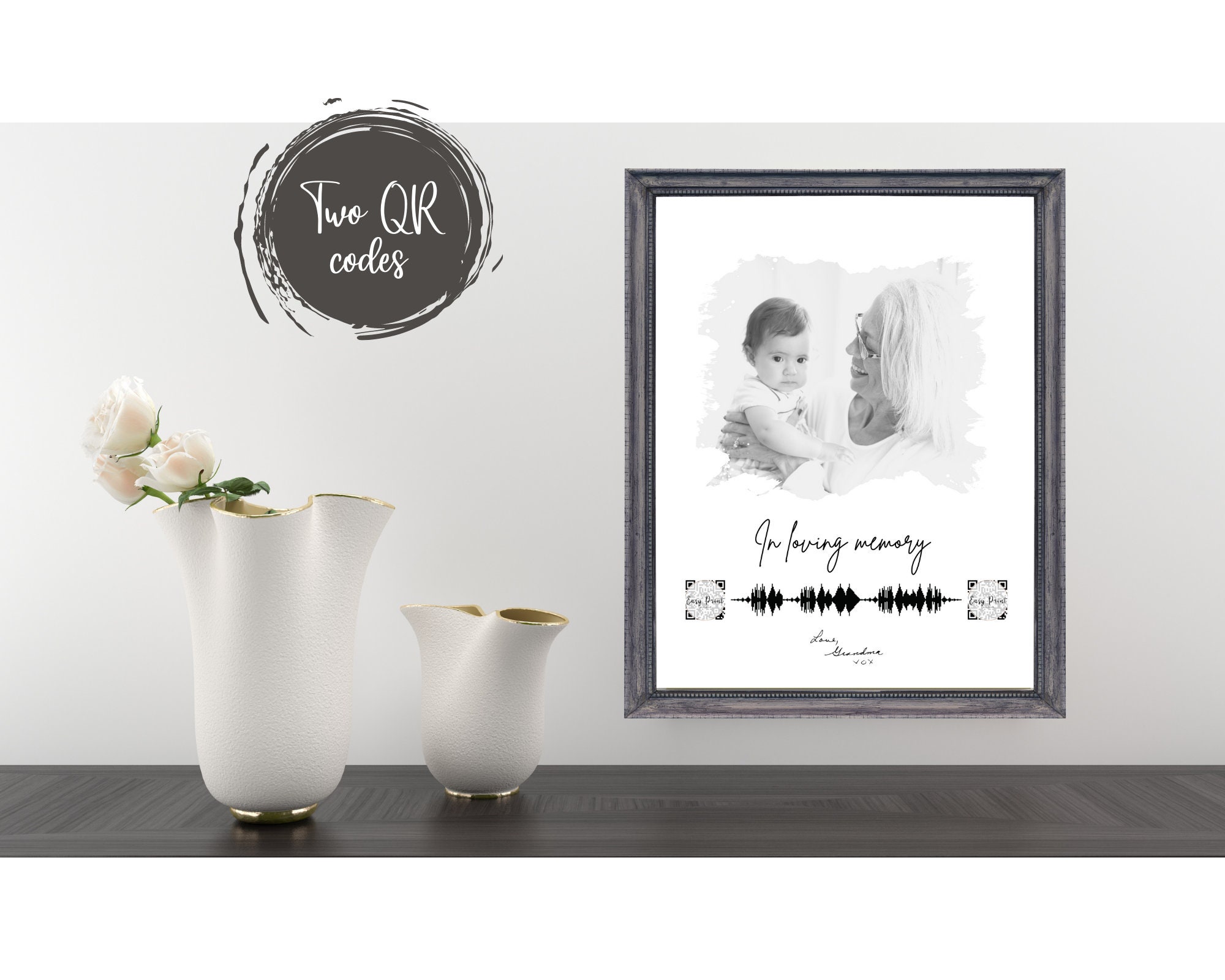 Customize W/ HANDWRITTEN Name Using a Photo of Your Loved - Etsy UK