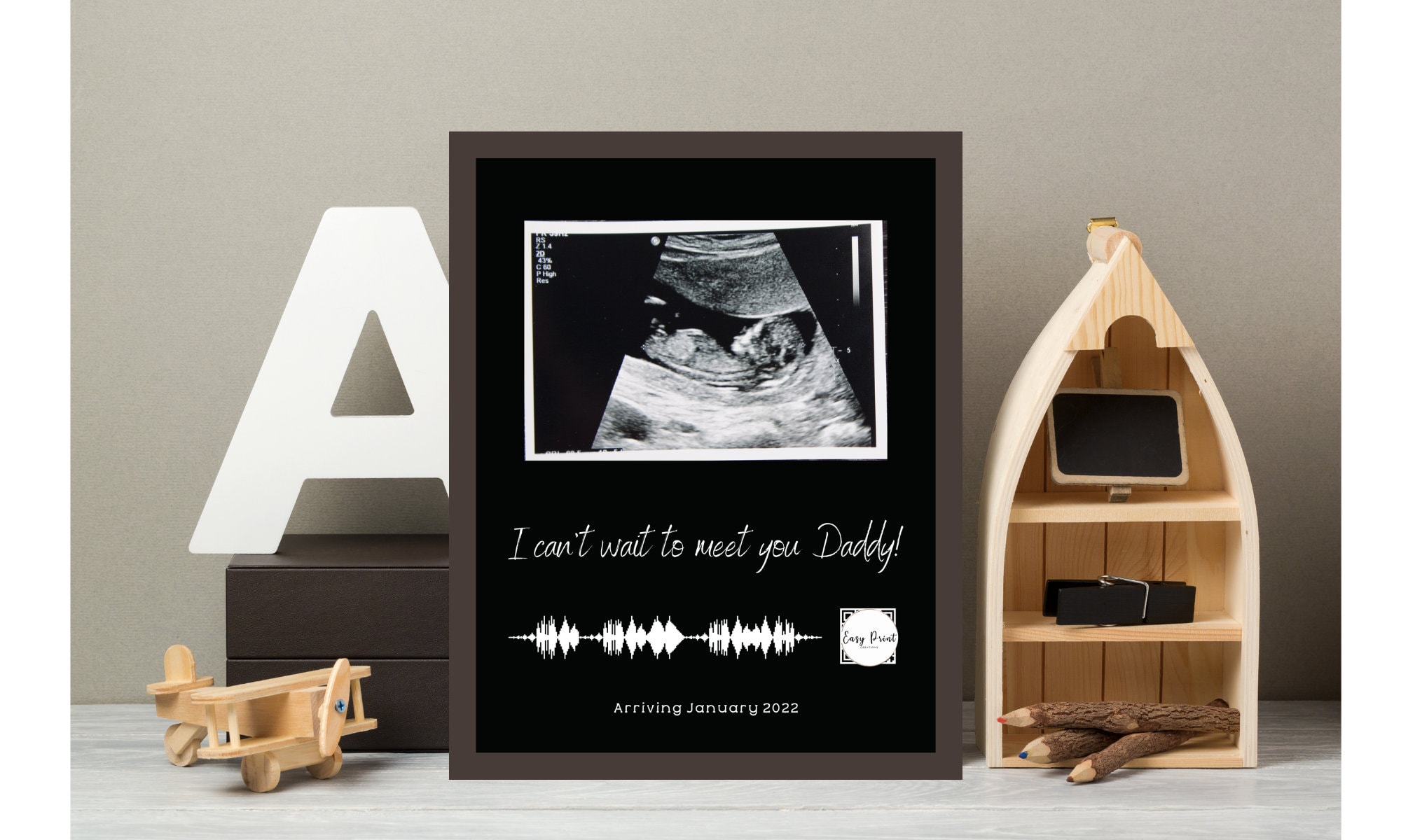 Baby's First Heartbeat-scannable QR Code With Your | Etsy