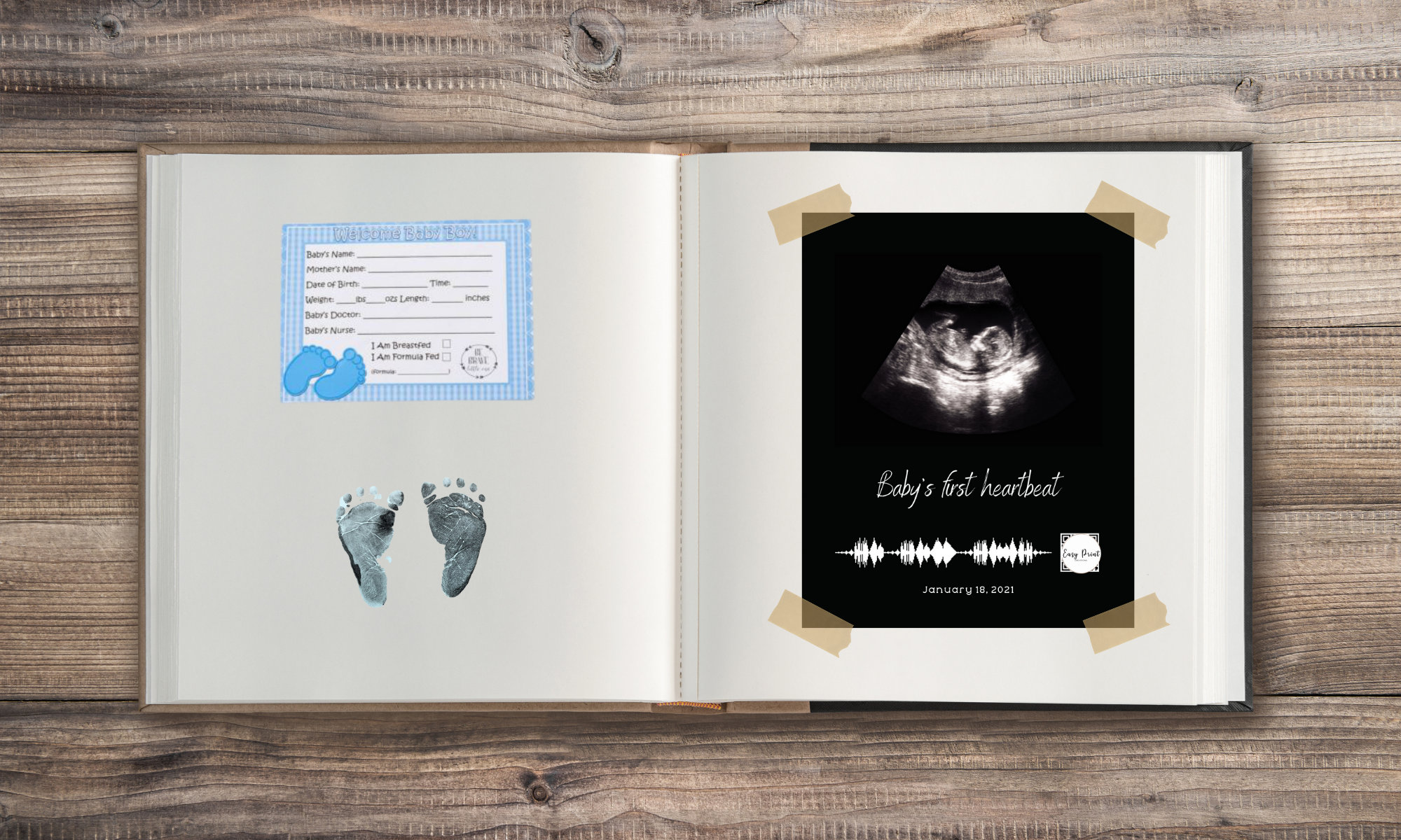 Baby's First Heartbeat-scannable QR Code With Your | Etsy