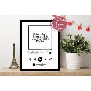 Music Frameour Song Printable W/ Scannable Code-digital Download-with ...