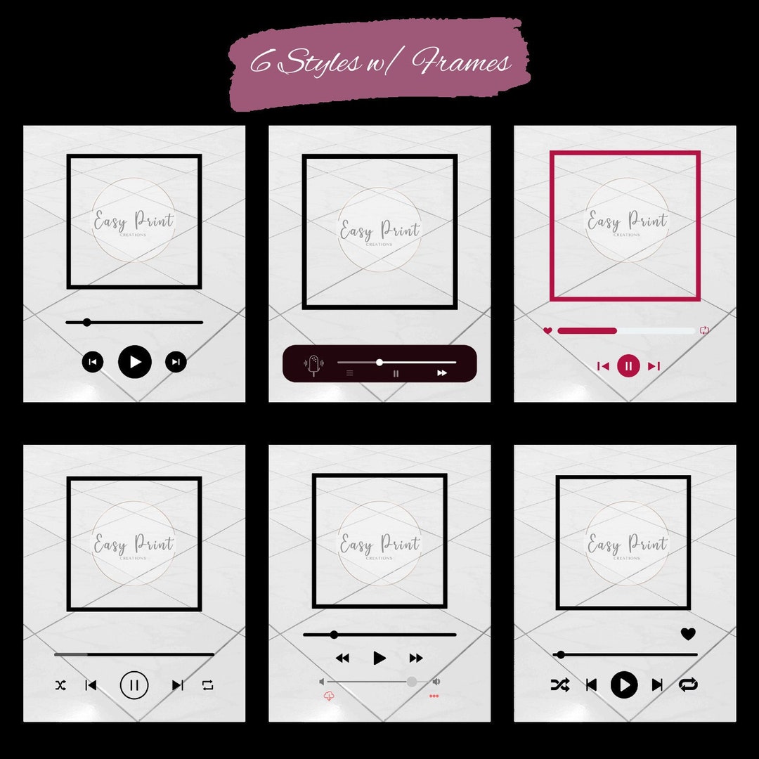 Digital Song Frames-png & SVG Files for DIY Crafting-our Song - Etsy Canada