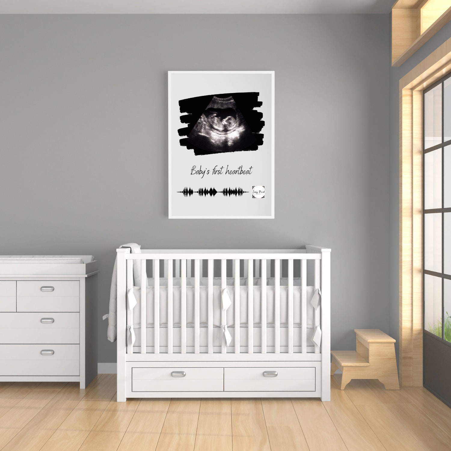 Custom Baby's First Heartbeat Printable-pregnancy - Etsy